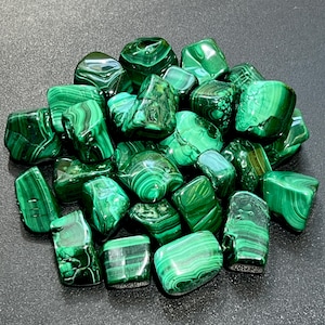 1 Lb Tumbled Malachite Stones - Etsy