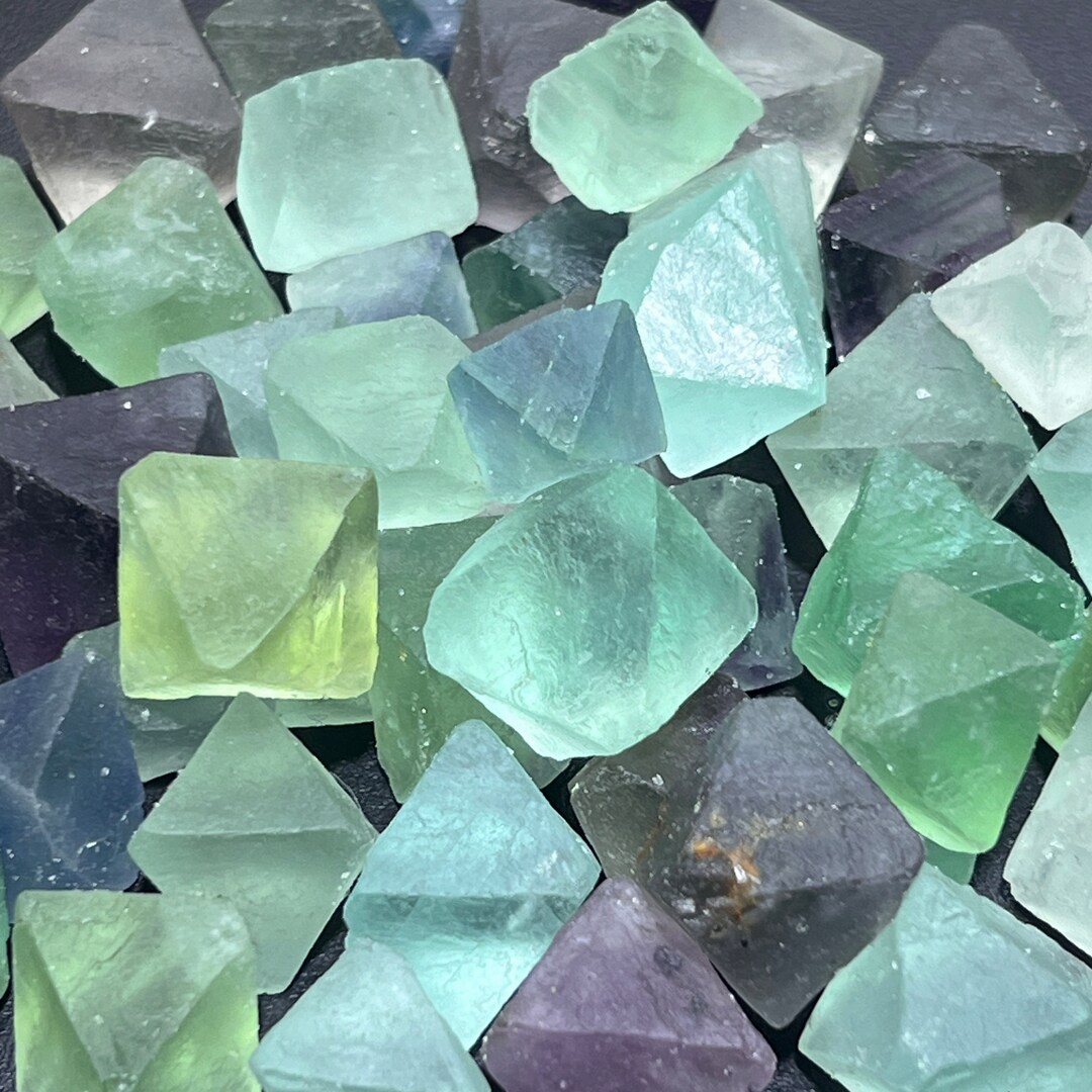Fluorite Octahedron Crystals 1/2 Lb 8 Oz Rough Raw Bulk Wholesale Lot ...
