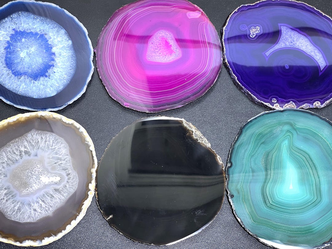 Large Round Circular Agate Slices (by the Piece)(5 - 5.5 Inches)(size ...