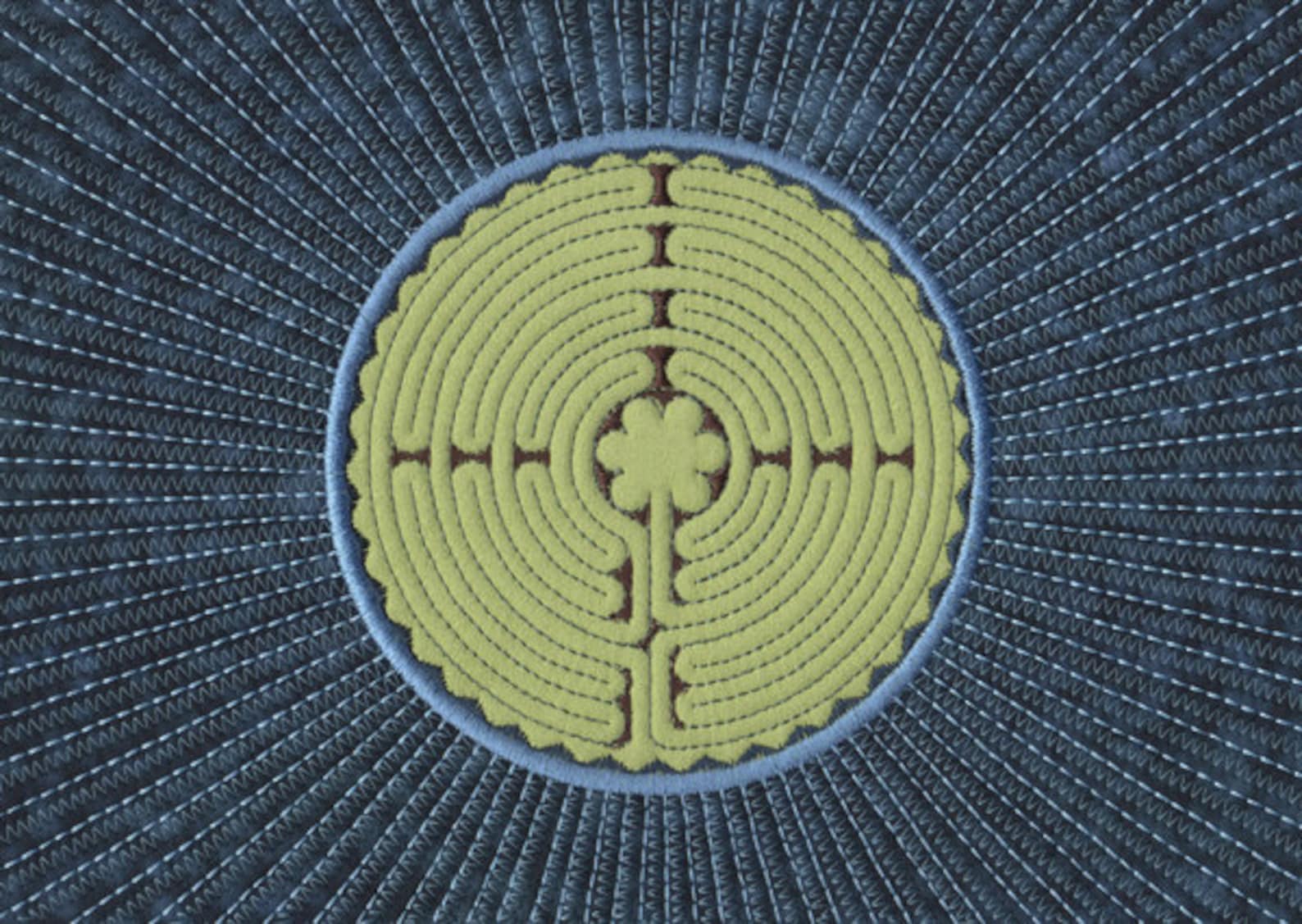 Labyrinth Machine Applique Design - Etsy