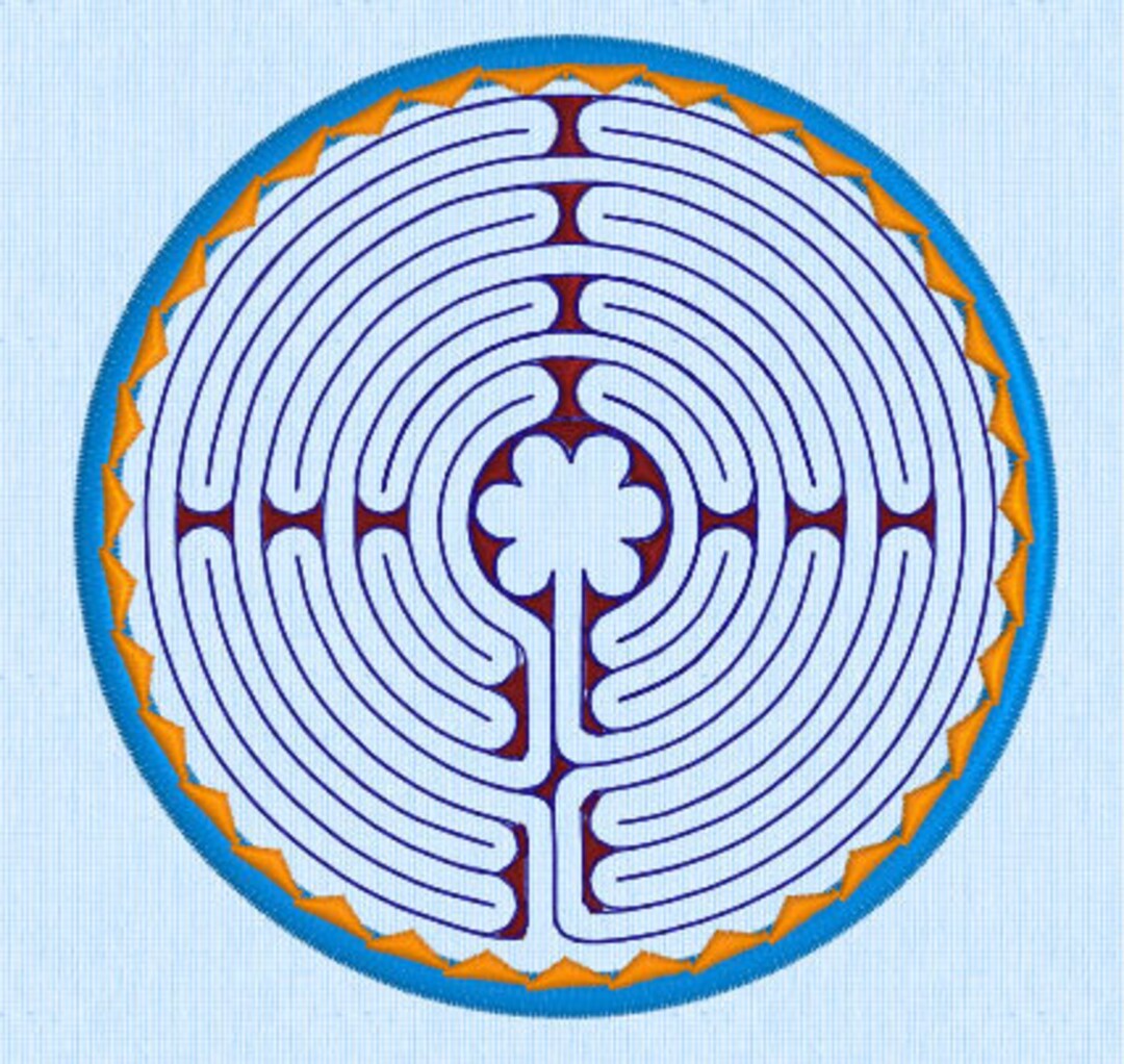 Labyrinth Machine Applique Design - Etsy