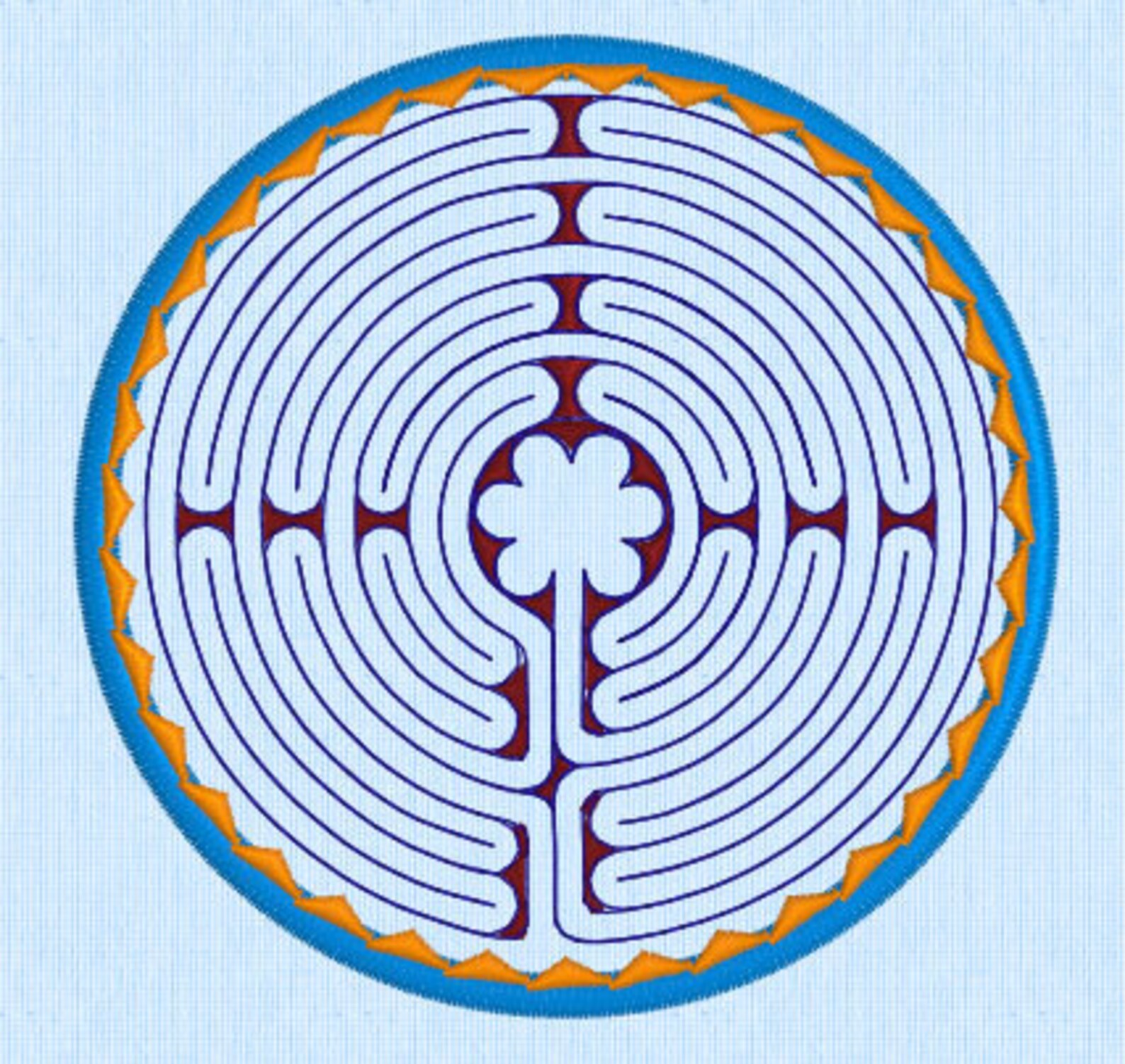 Labyrinth Machine Applique Design - Etsy