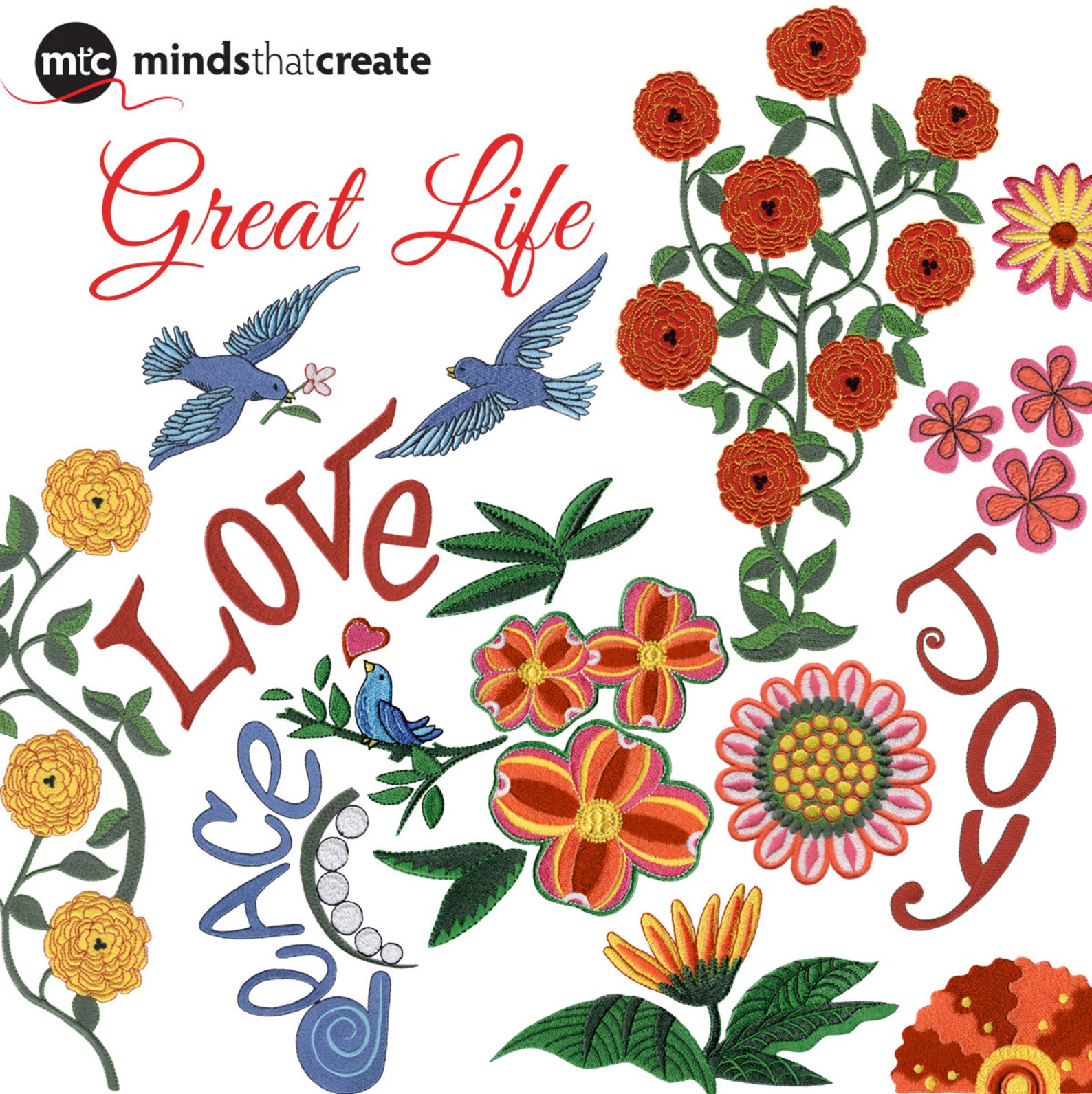 Great Life Embroidery Design Collection for Weddings & Special ...