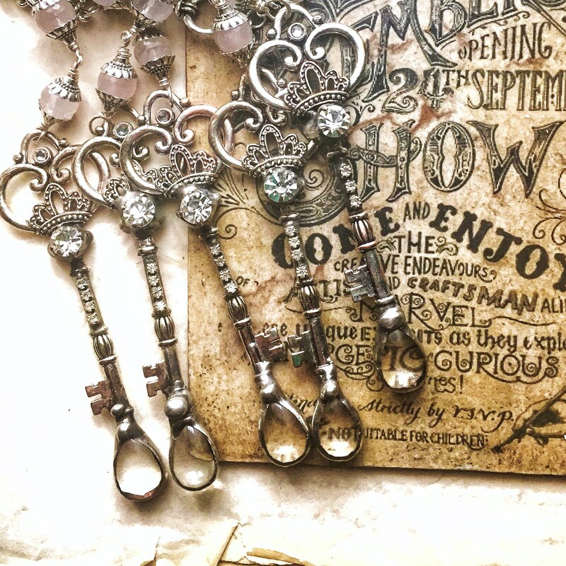 Long Key Necklace - Etsy