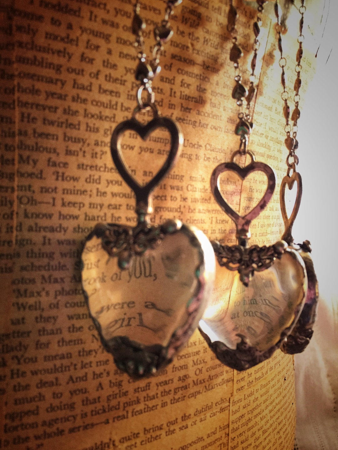 Kaleidoscope Necklace, Crystal Glass Pendant Necklace, Loupe Necklace ...