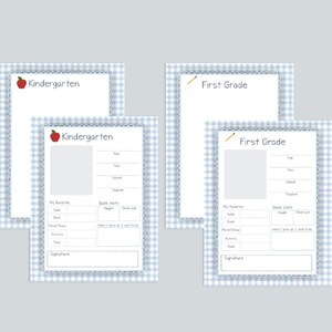 School Memory Book Printable School Scrapbook Pages Customizable School ...