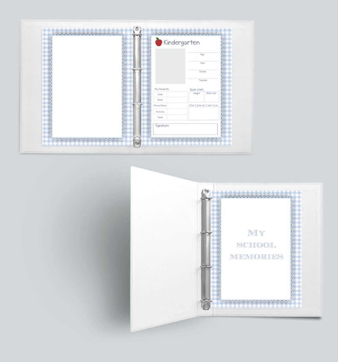 School Memory Book Printable School Scrapbook Pages - Etsy