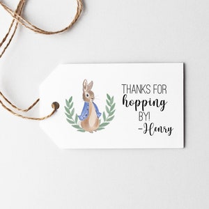 Peter Rabbit Birthday Favor Tags Printable Favor Tags Peter Rabbit ...