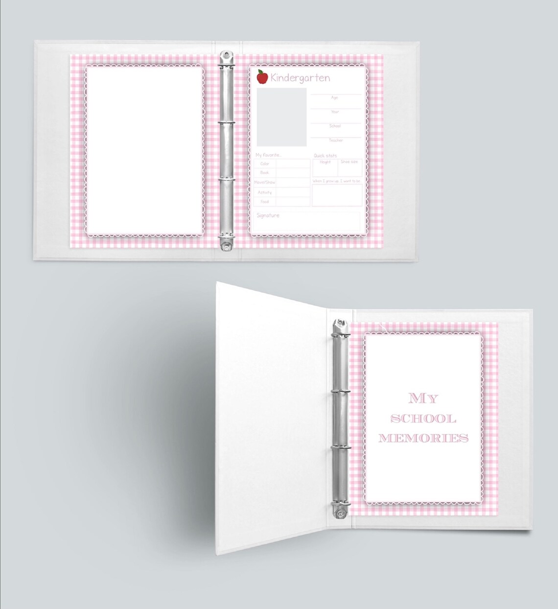 School Memory Book Printable School Scrapbook Pages - Etsy