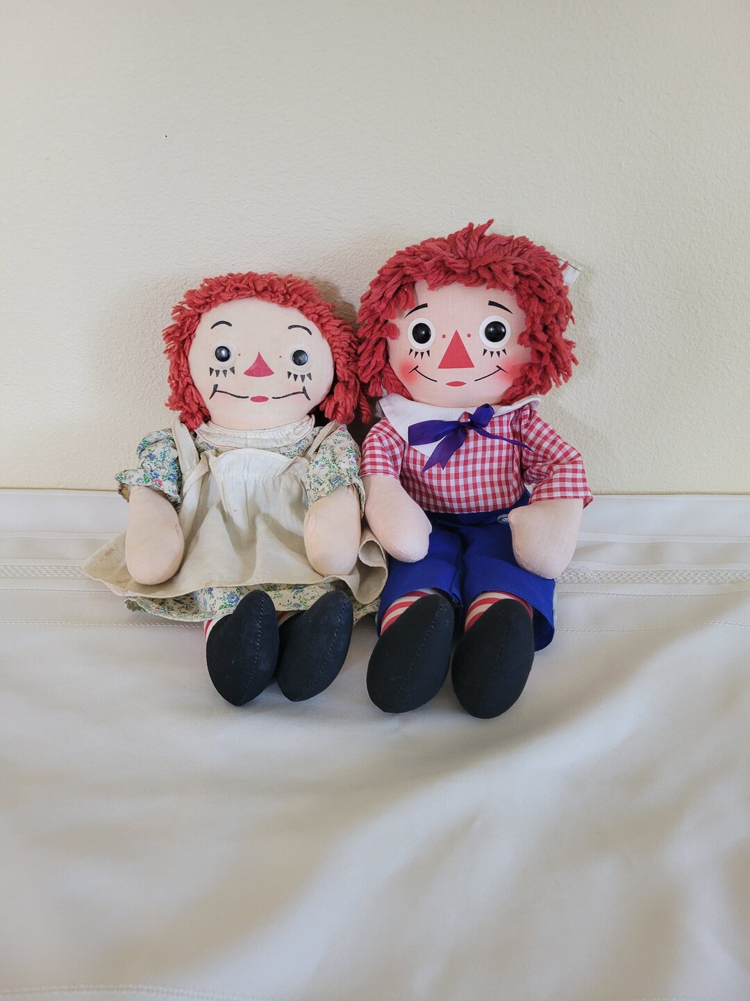 Vintage 1940s Gruelle From Georgene Novelties 15" Wartime Raggedy Ann ...
