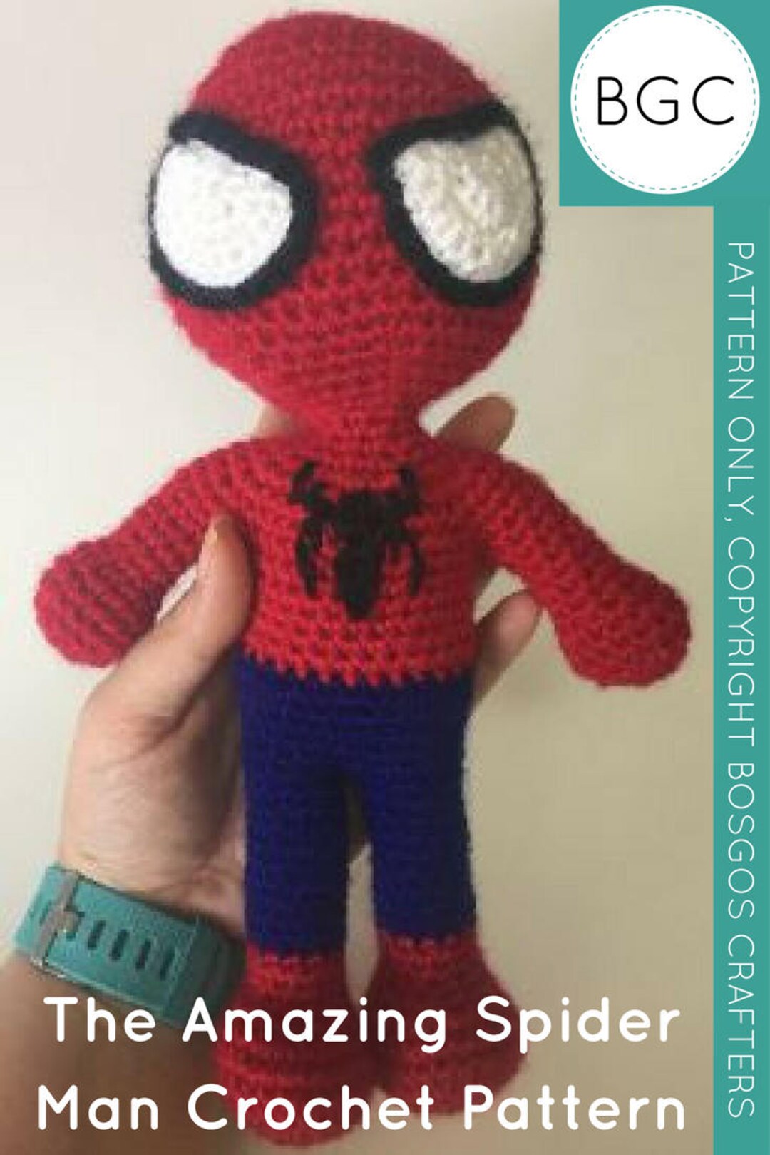 The Amazing Spider Man Digital Crochet Pattern - Bosgos Crafters - Etsy