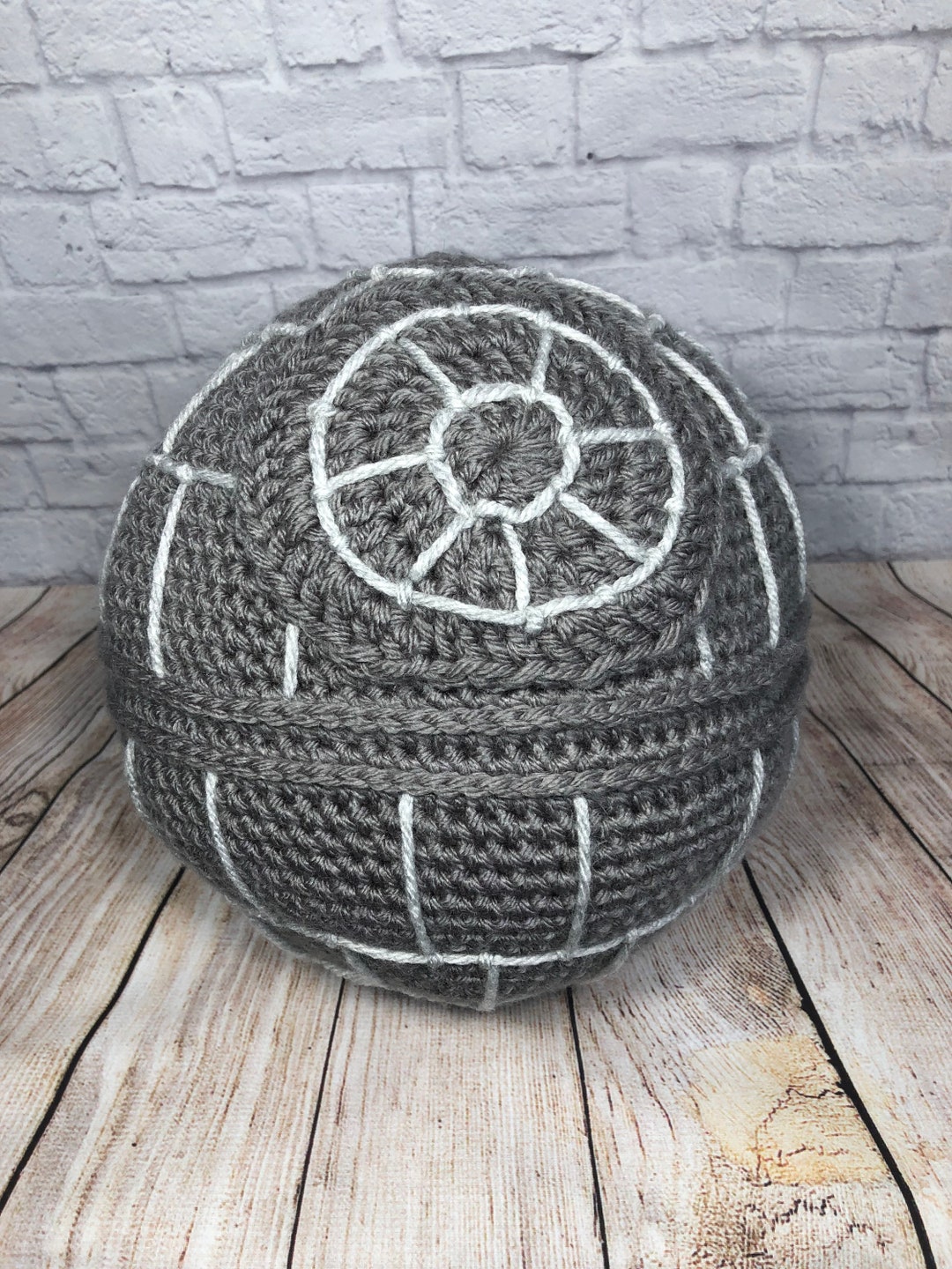 Death Star Hand Crochet Fan Art Pillow - Etsy