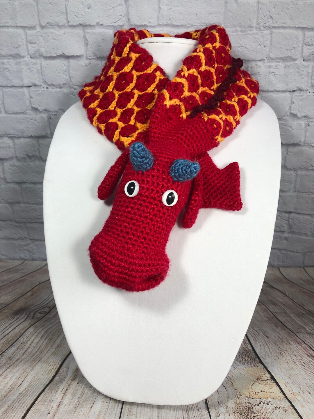 Mushu Dragon Hand Crochet Fan Art Neck Warmer - Etsy