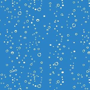 Water Bubbles Cotton Fabric by the Yard - Mystical Mermaids Collection ...
