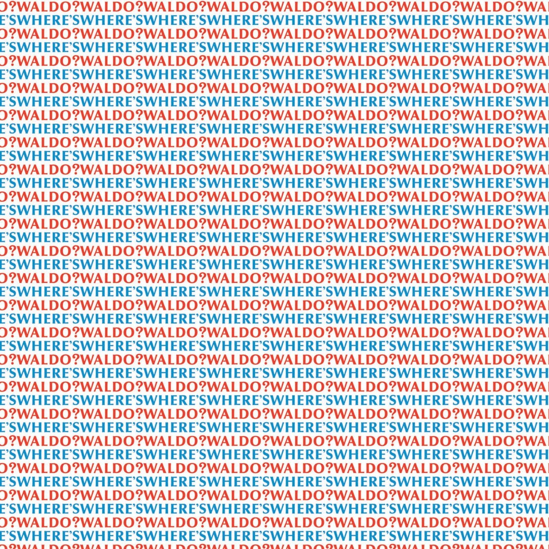 Waldo Editorial Cotton Fabric by the Yard - Where's Waldo Collection - Camelot 96180110-01 - Etsy