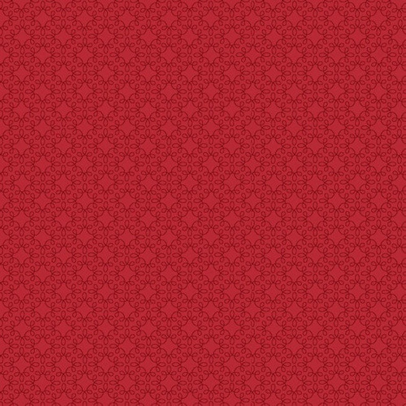 Crimson Red Accent Cotton Fabric by the Yard Modern Melody Basics Henry ...