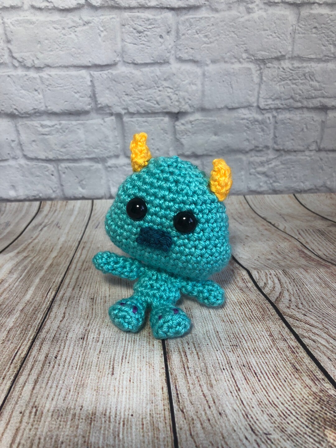 Baby Sulley Hand Crochet Fan Art Doll - Etsy