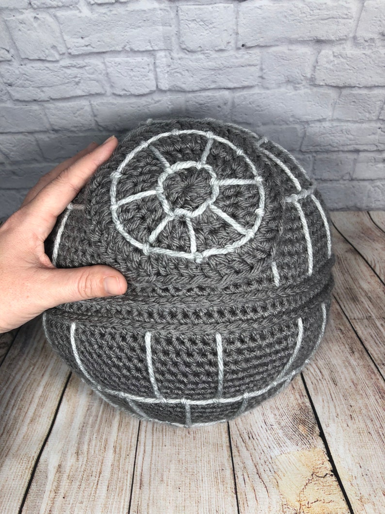 Death Star Hand Crochet Fan Art Pillow - Etsy