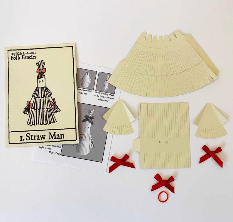 Straw Man Folk Fancy - Papercraft D.I.Y Model Kit (strohmann, Folk ...