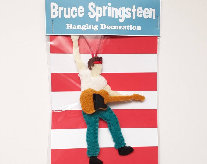 Bruce Springsteen Handmade Felt Doll Hanging Decoration - Etsy