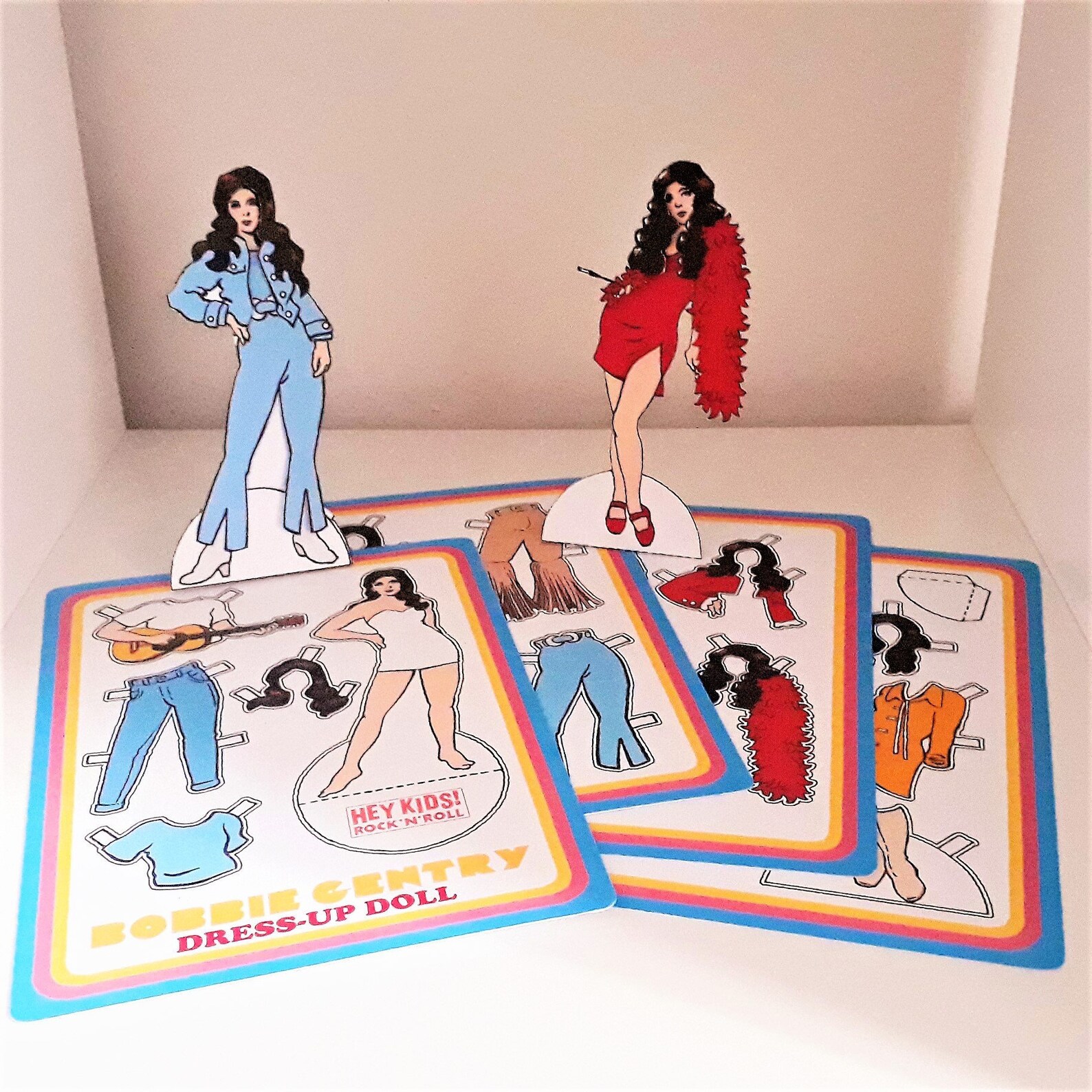 Bobbie Gentry Paper Doll Cut-out - A5 Art Cards - Etsy
