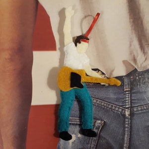 Bruce Springsteen Handmade Felt Doll - Hanging Decoration - Etsy
