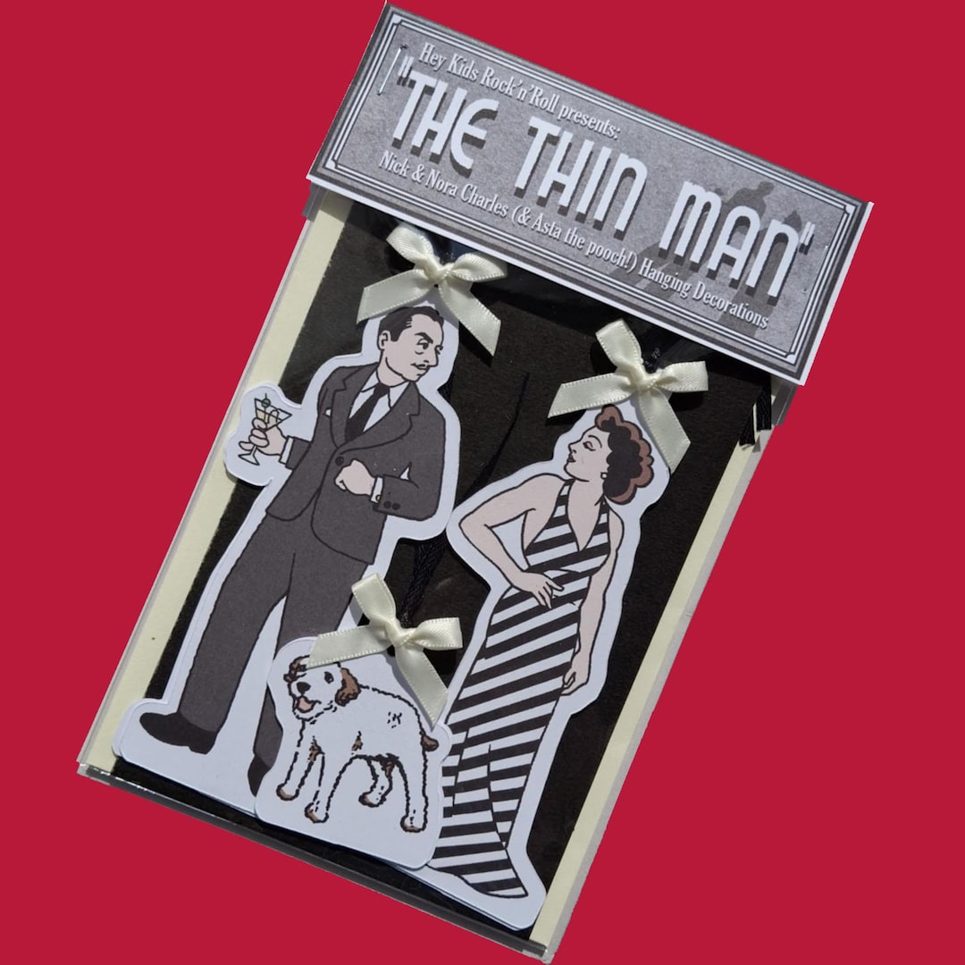 The Thin Man Nick & Nora Charles Card Decorations - William Powell ...