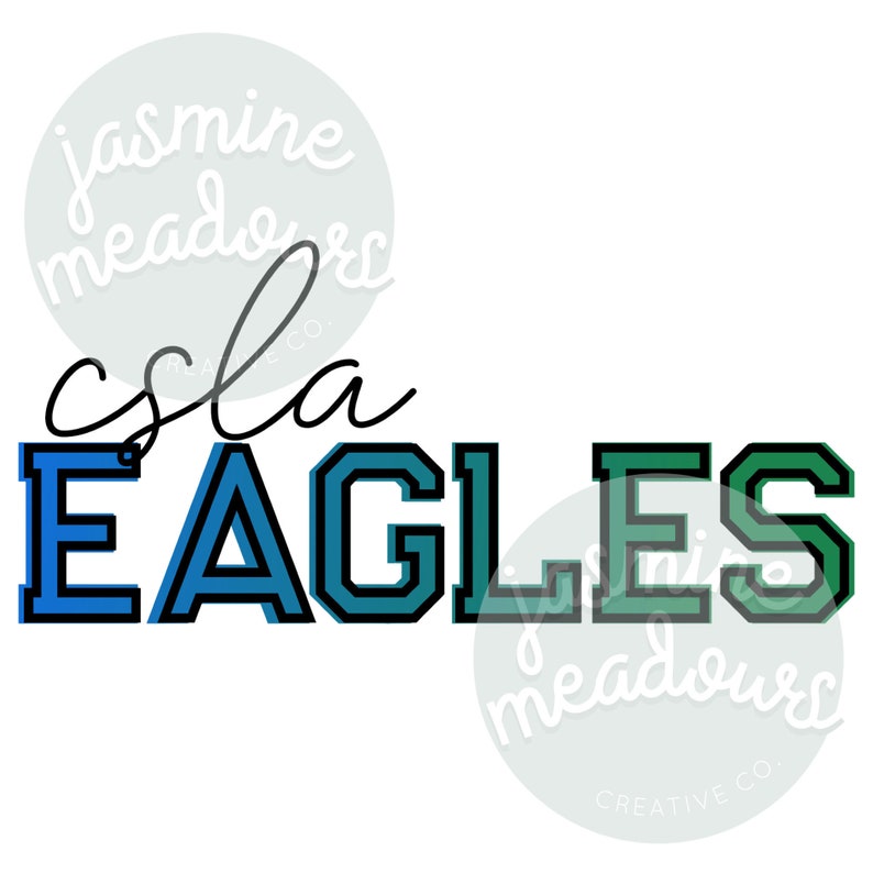 CSLA Eagles Fade PNG, Print File for Sublimation or Print, Instant ...