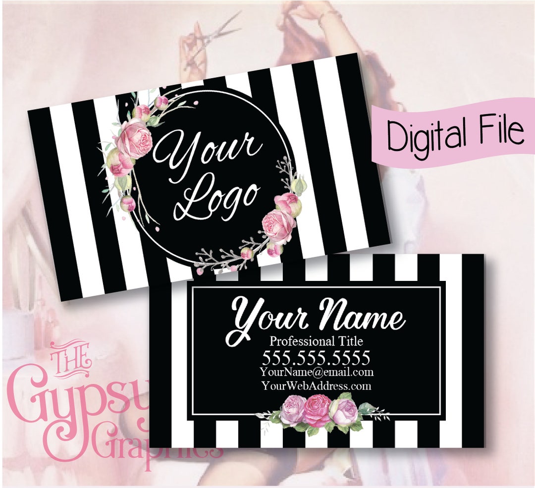 Digital Professional Business Cards, Sassy Rose, Marketing Cards ...