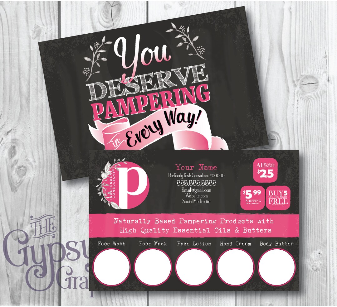 Perfectly Posh Sample Cards, Chalkboard Love, Marketing Materials ...