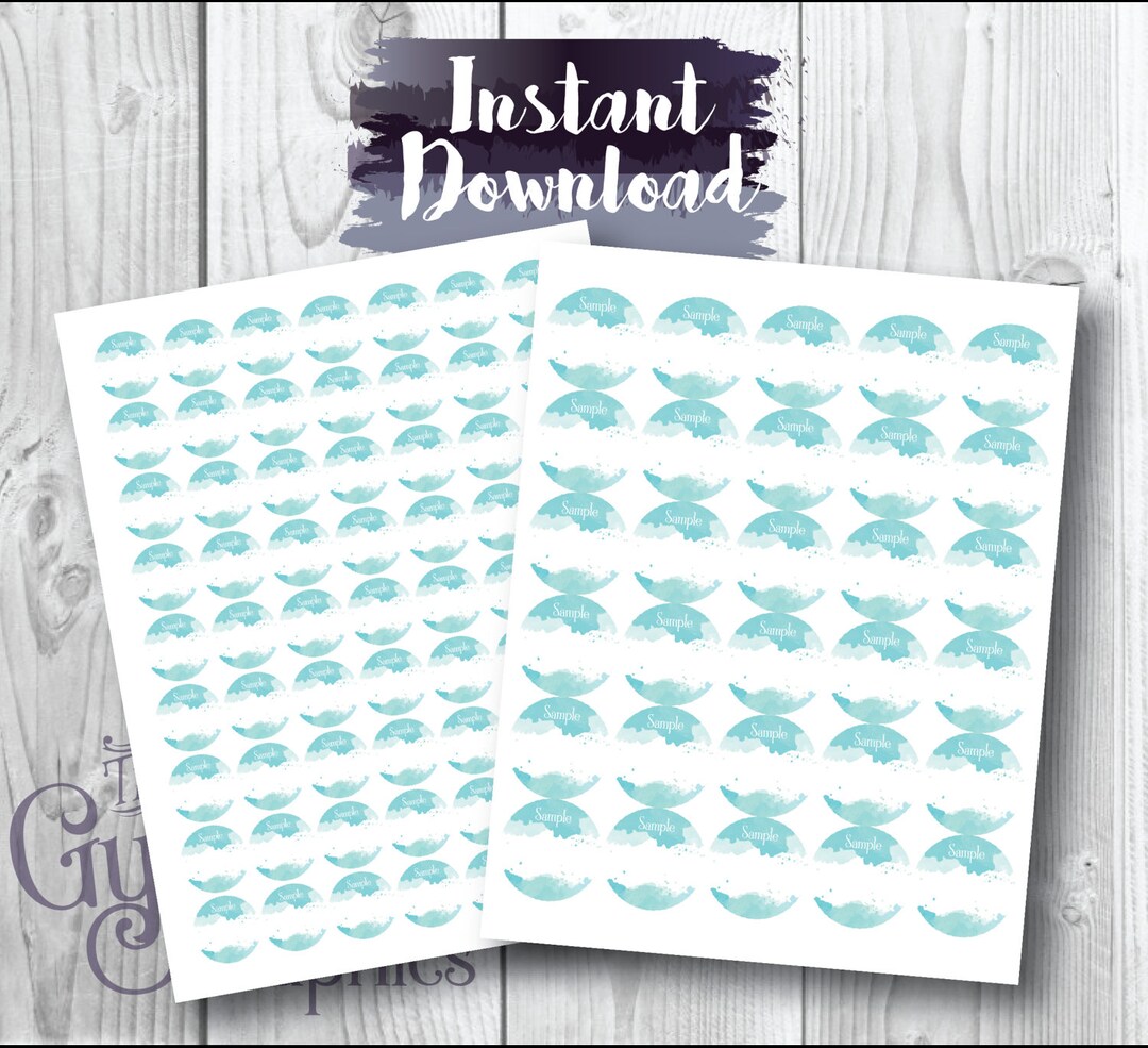 Circular Sample Labels, Splash of Color, instant Download Sample Labels ...