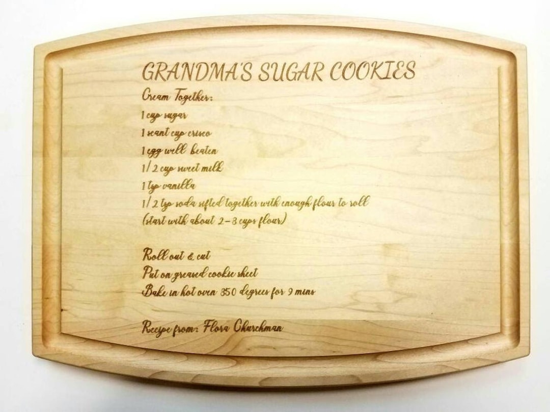 Handwritten Recipe, Gift for Grandma, Keepsake Gift, Gift for Mom ...