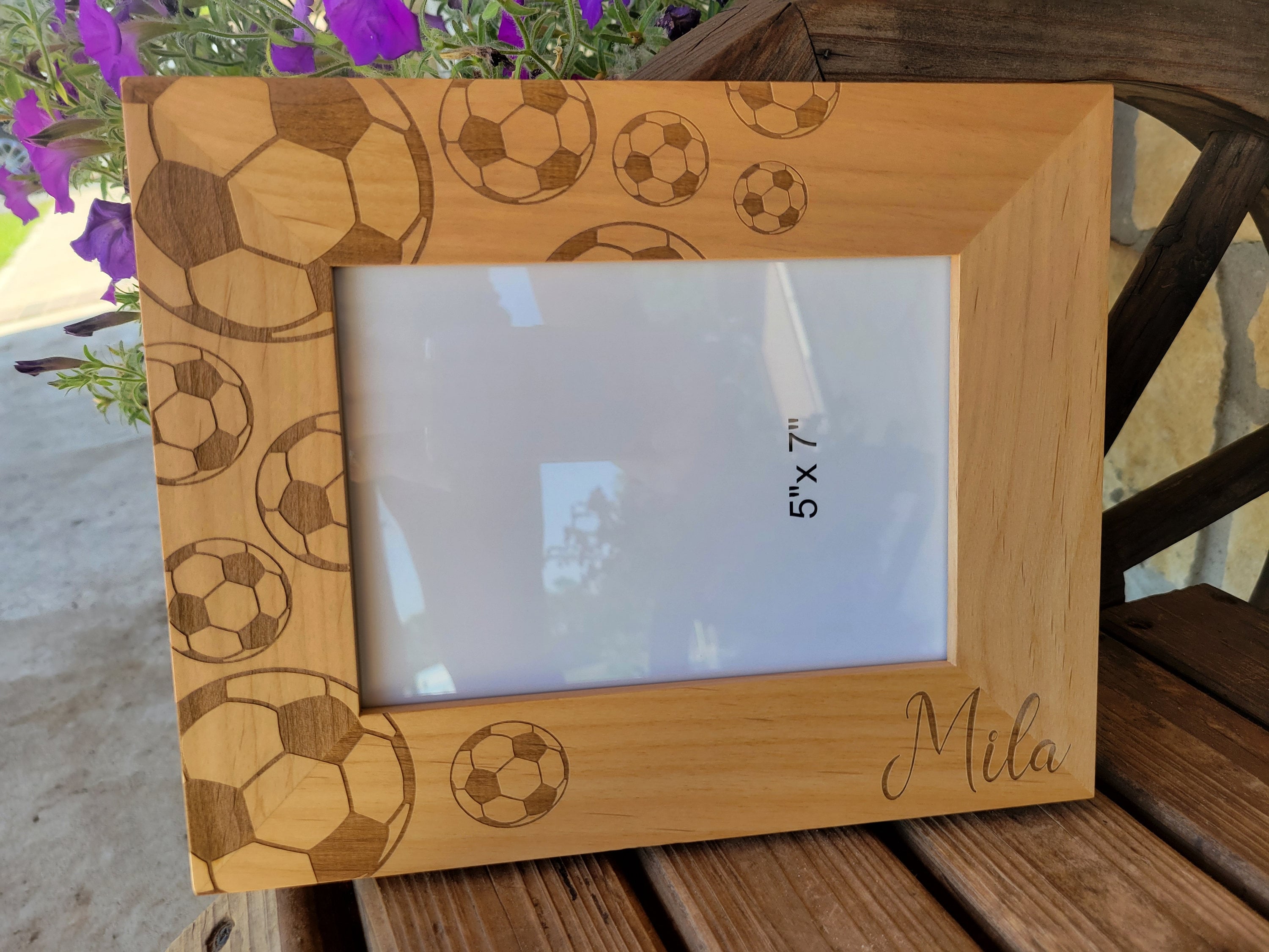 Soccer Frame Personalized With Name Soccer Ball Frame Sports - Etsy