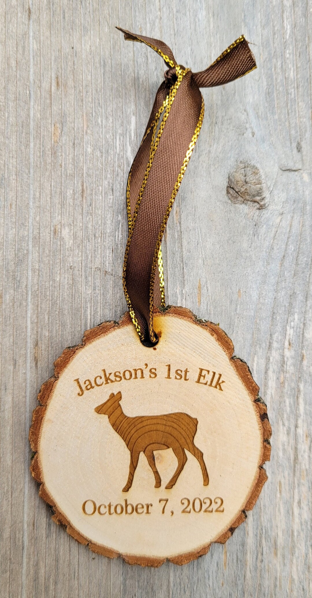 Elk Hunting Personalized Ornament, Cow Elk Christmas Ornament Cow Elk ...