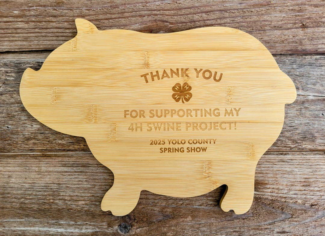Thank You for Supporting My 4H Swine Project Custom Cutting Board 4H ...