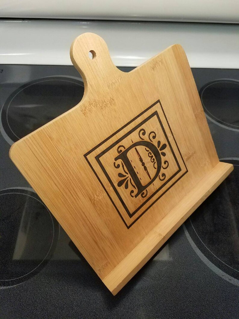 Custom Recipe Holder Personalized Cookbook Stand Engraved - Etsy
