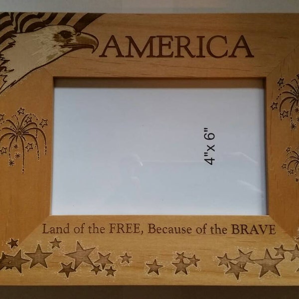 American Flag Picture Frames - Etsy
