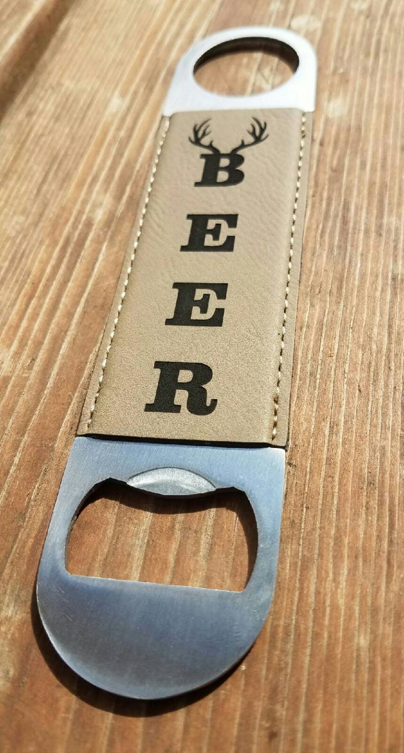 Beer Gift Set Barrel Mug w/ handle Bottle Opener Coasters | Etsy