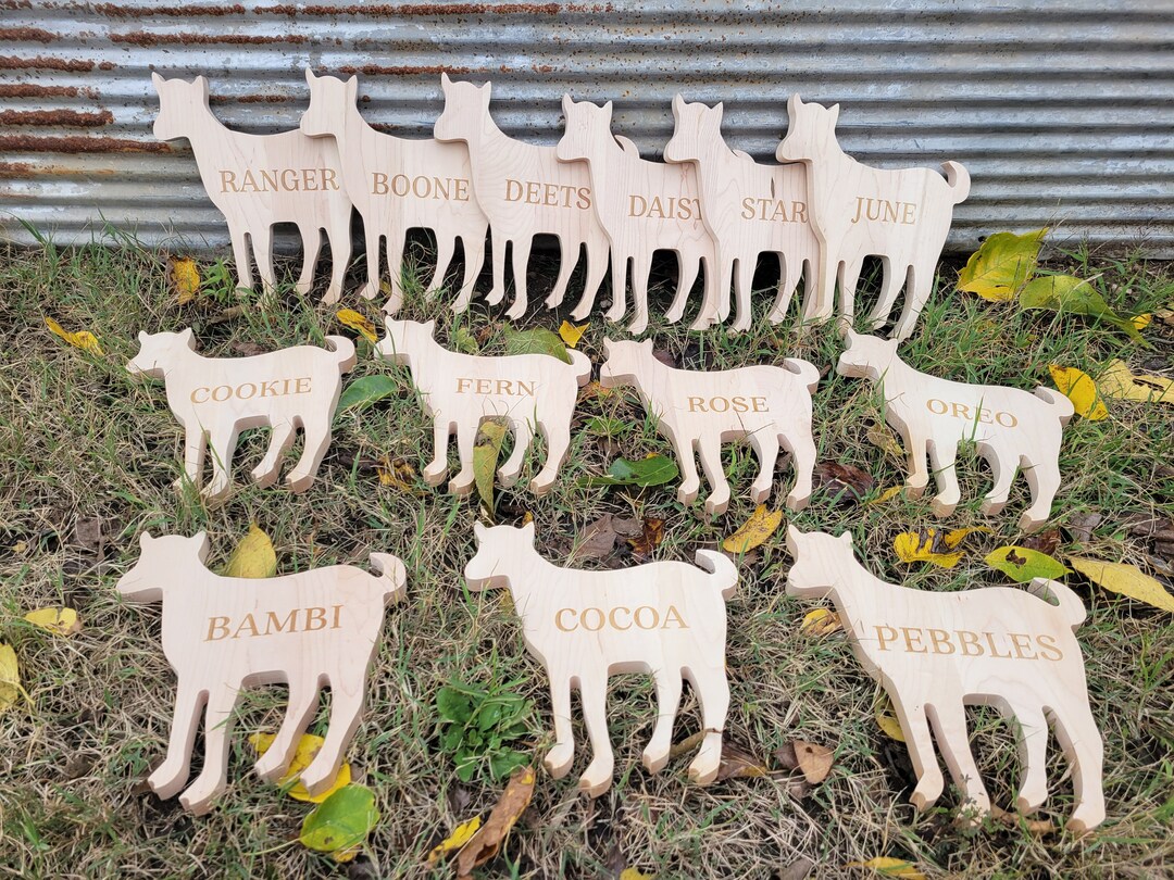 Show Goat Pen Sign, Wood Livestock Show Sign, Personalized Stall Sign ...