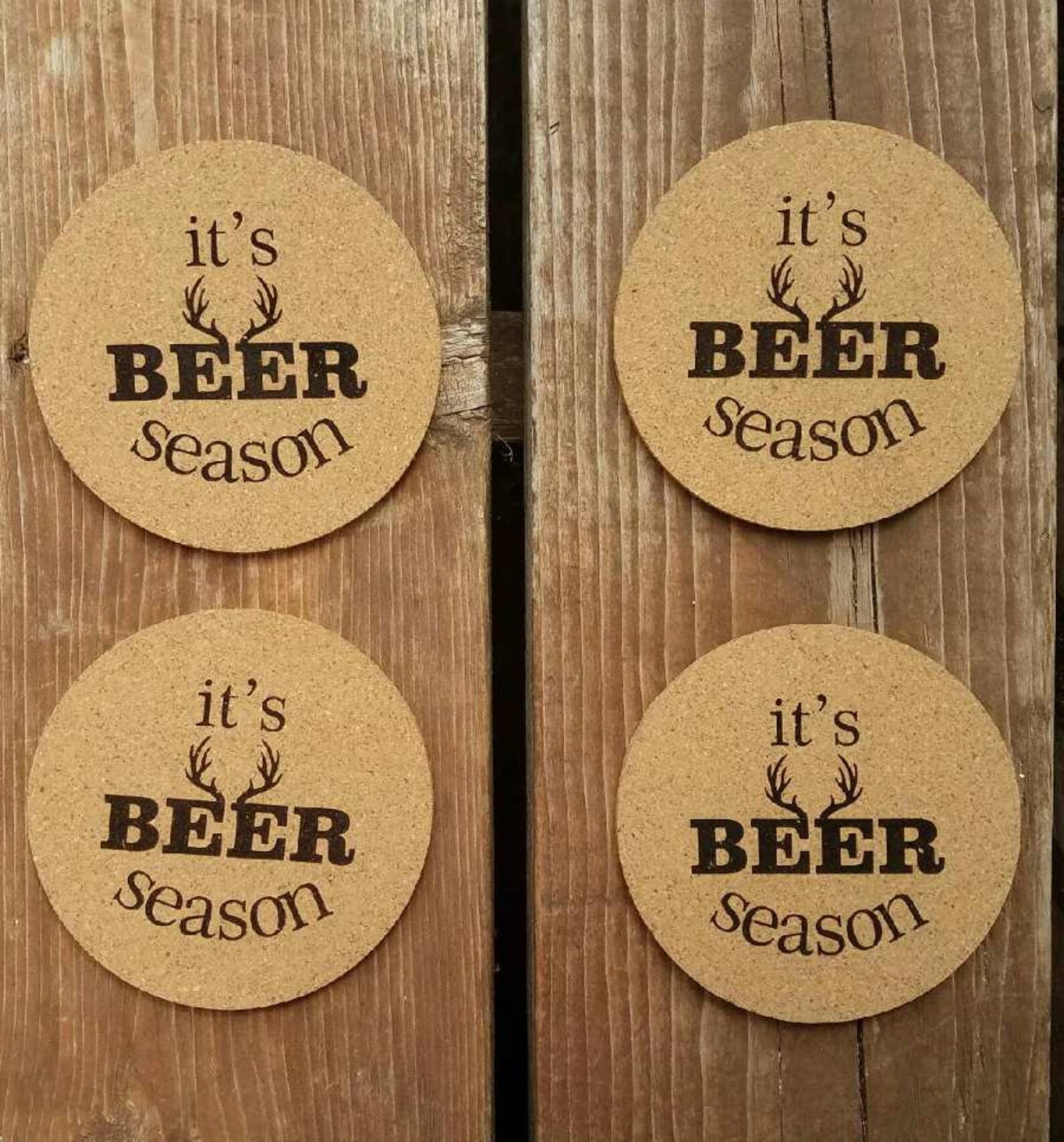 Beer Gift Set Barrel Mug w/ handle Bottle Opener Coasters | Etsy