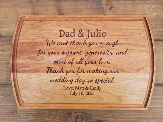 Gift to Parents From Bride and Groom Personalized Parents - Etsy