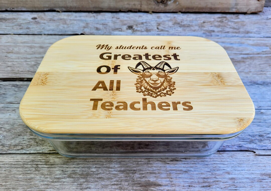G.O.A.T. Teacher Appreciation Gift Custom Treat Dish Greatest of All ...