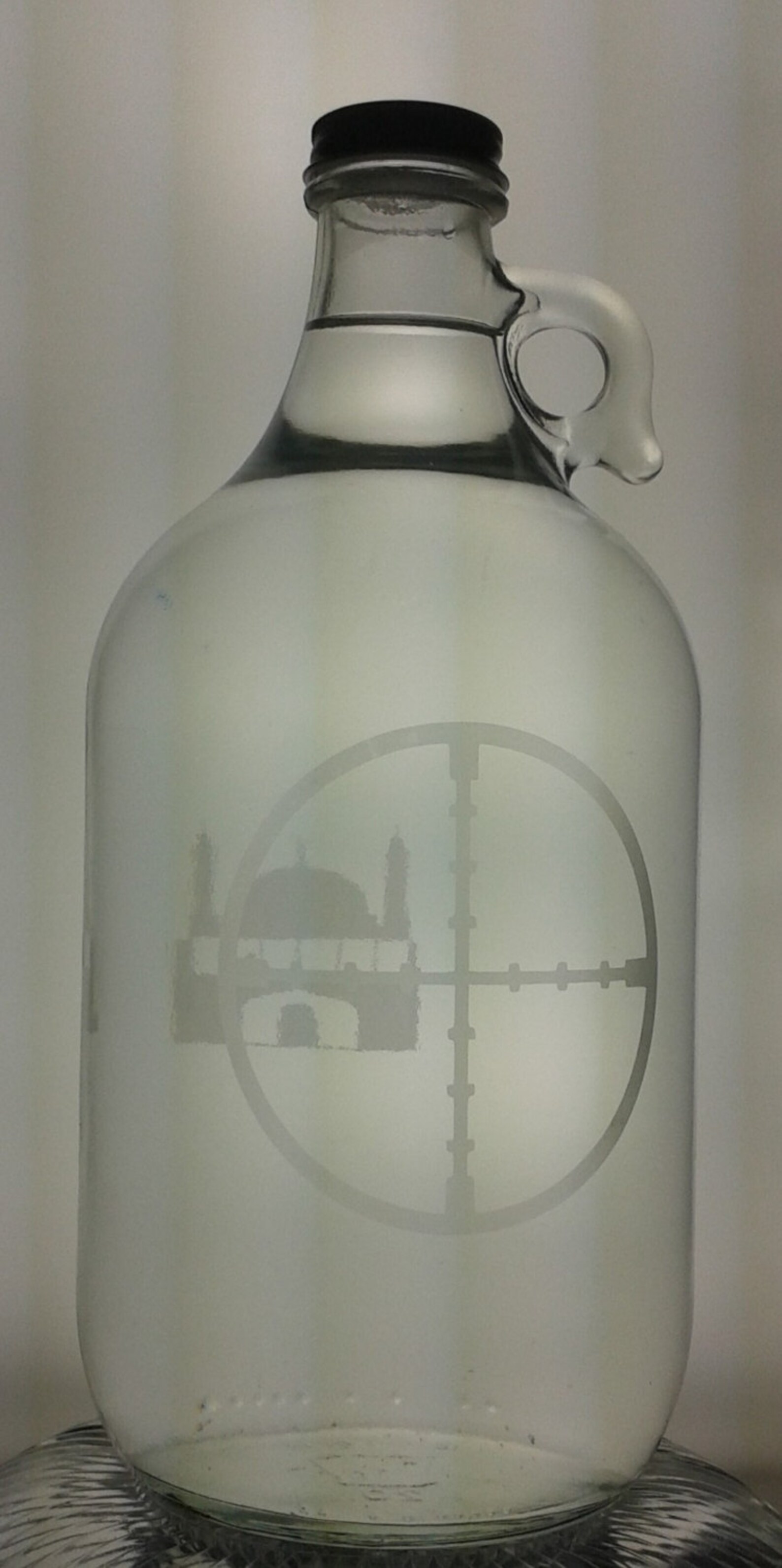 Sniper Scope 64oz Clear Etched Beer Growler - Etsy