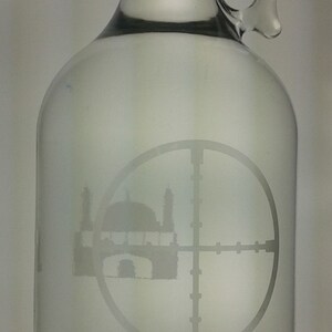 Sniper Scope 64oz Clear Etched Beer Growler - Etsy