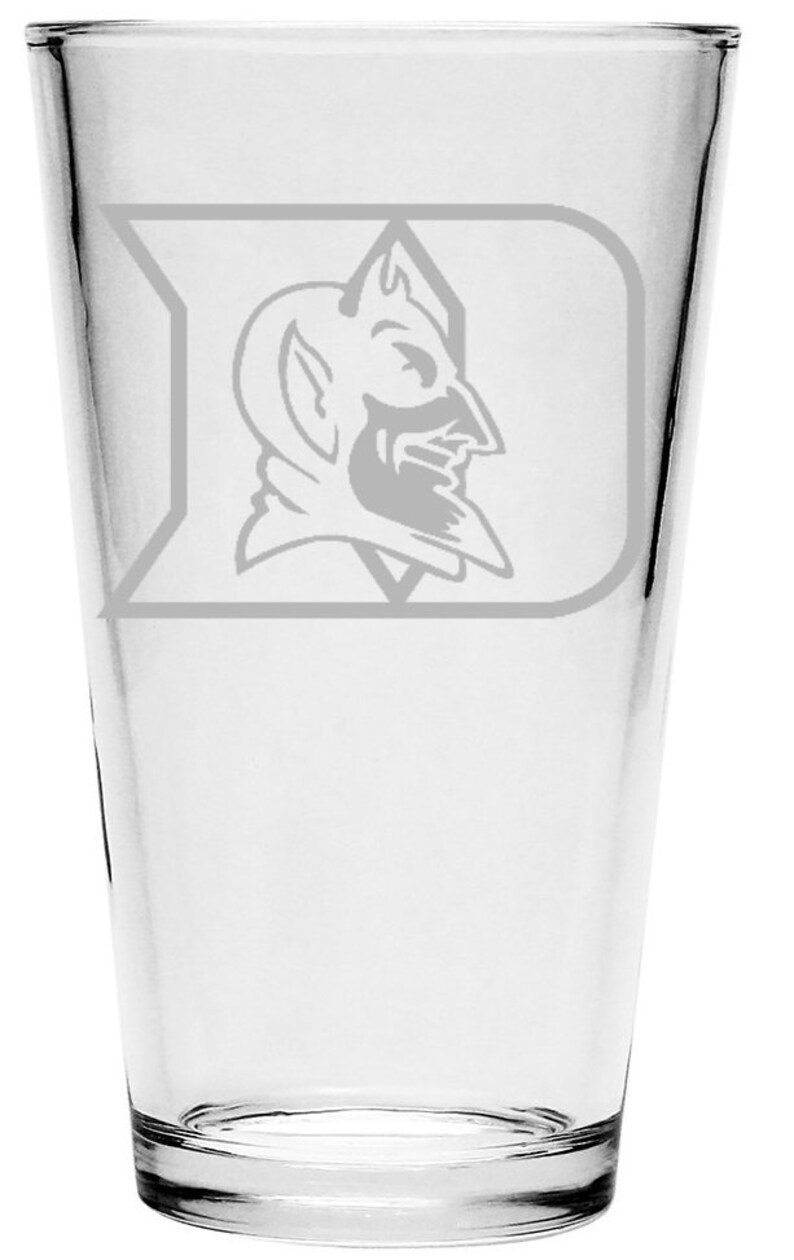 Duke Etched Barware - Mug - Glass - Beer - Growler - Blue Devils - Etsy