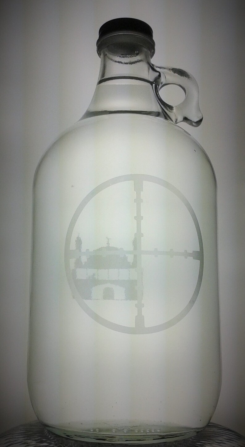 Sniper Scope 64oz Clear Etched Beer Growler - Etsy