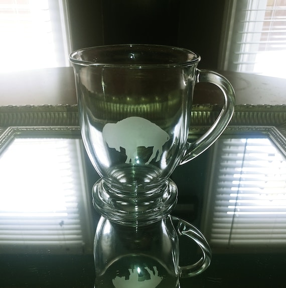 Buffalo Coffee Tea Cup Mug Etched 716 NY - Etsy