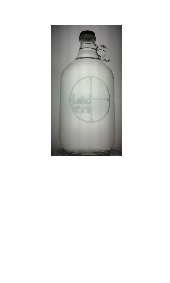 Sniper Scope 64oz Clear Etched Beer Growler | Etsy