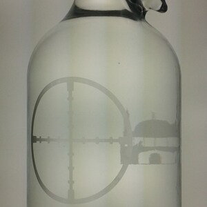 Sniper Scope 64oz Clear Etched Beer Growler - Etsy