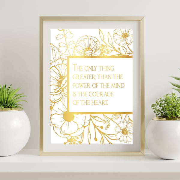 Gold Foil Quote - Etsy